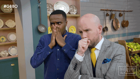 Shocked Bake Off GIF by The Great British Bake Off - Find & Share on GIPHY