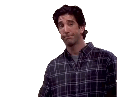 Ross Geller Sticker by Friends for iOS & Android | GIPHY