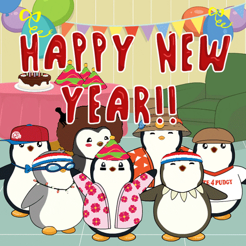 Im So Excited New Year GIF by Pudgy Penguins - Find & Share on GIPHY