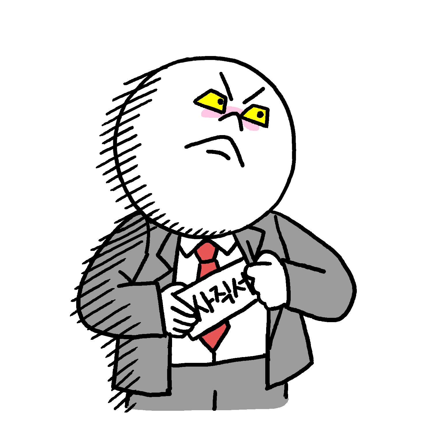 Line Sticker Moon Mad Angry Edition
