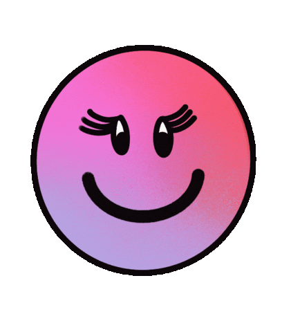 Pink Smiley Face Gif