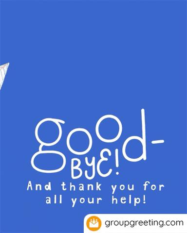 Thank You And Good Bye GIFs - Find & Share on GIPHY