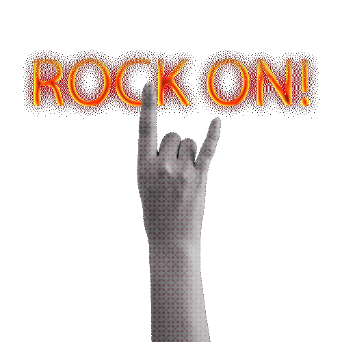 Rock On Sticker by Full Digital for iOS & Android | GIPHY