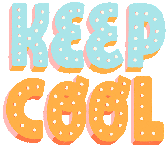 Happy Keep Cool Sticker by Joannabehar for iOS & Android | GIPHY