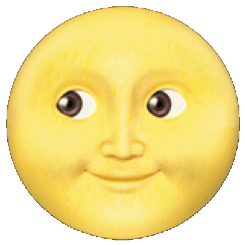 Confused Moon Sticker for iOS & Android | GIPHY