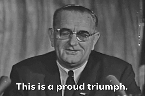 Lyndon B Johnson President GIF by GIPHY News - Find & Share on GIPHY