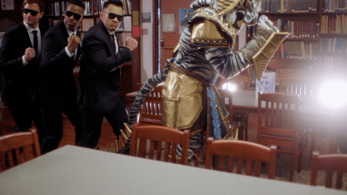 White Tiger Dancing GIF by The Masked Singer - Find & Share on GIPHY