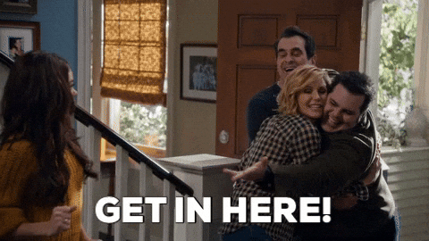 Get In Here Josh Gad GIF by ABC Network - Find & Share on GIPHY