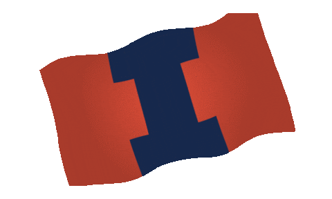 Waving Illinois Fighting Illini Sticker by Fighting Illini Athletics ...