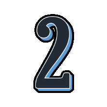 Number 2 Sticker for iOS & Android | GIPHY