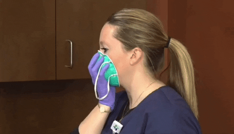How to Properly Wear an N95 Mask by GIPHY News | GIPHY