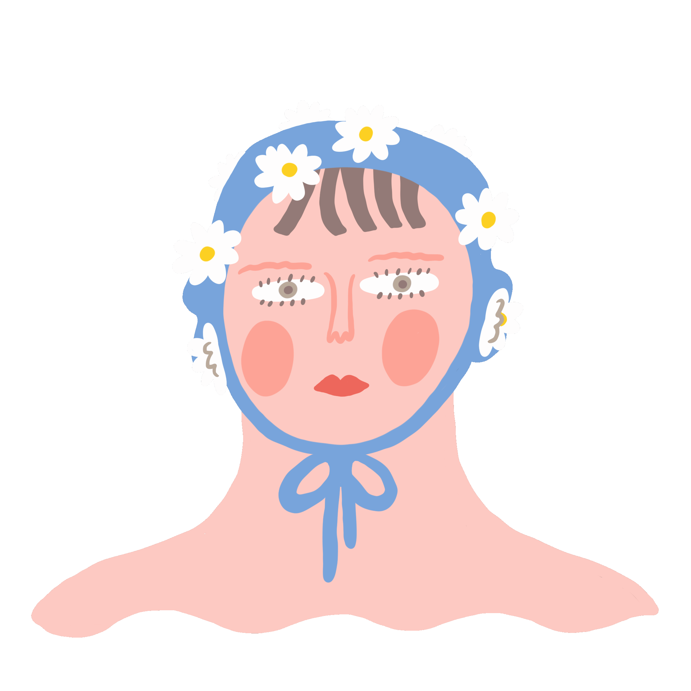 Girl Swimming Sticker by micolate for iOS & Android | GIPHY