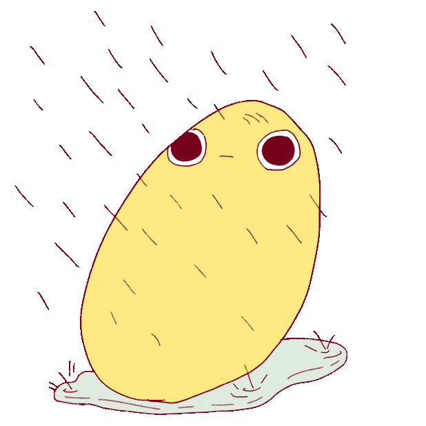 Rain Raining Sticker by Sweet potatoes for iOS & Android | GIPHY