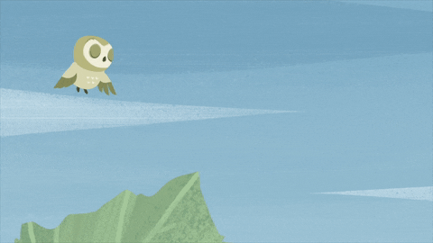 Happy Flying High GIF by Puffin Rock - Find & Share on GIPHY