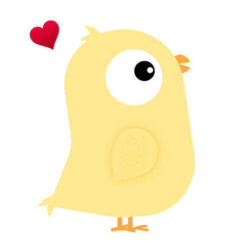Chicken Love Sticker by Kurczatko for iOS & Android | GIPHY
