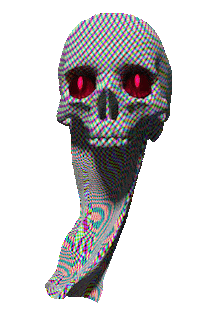 Rotating Skull Gif