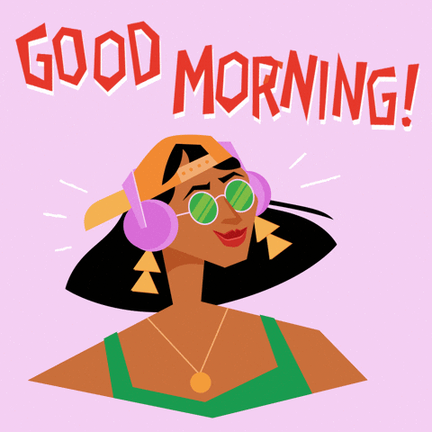 Good Morning Reaction GIF by Hello All - Find & Share on GIPHY