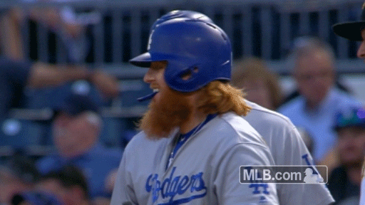 Justin Turner Smile GIF by MLB - Find & Share on GIPHY