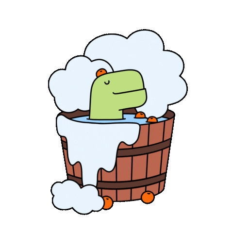 Relaxing Hot Tub Sticker by Loof and Timmy for iOS & Android | GIPHY