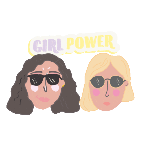 Women Power Girl Sticker for iOS & Android | GIPHY