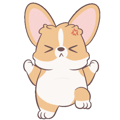 Angry Corgi Sticker for iOS & Android | GIPHY