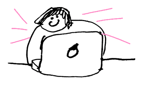Excited Computer Sticker by seafur for iOS & Android | GIPHY