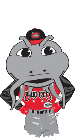 Minor League Baseball Muddy The Mudcat Sticker by Carolina Mudcats ...
