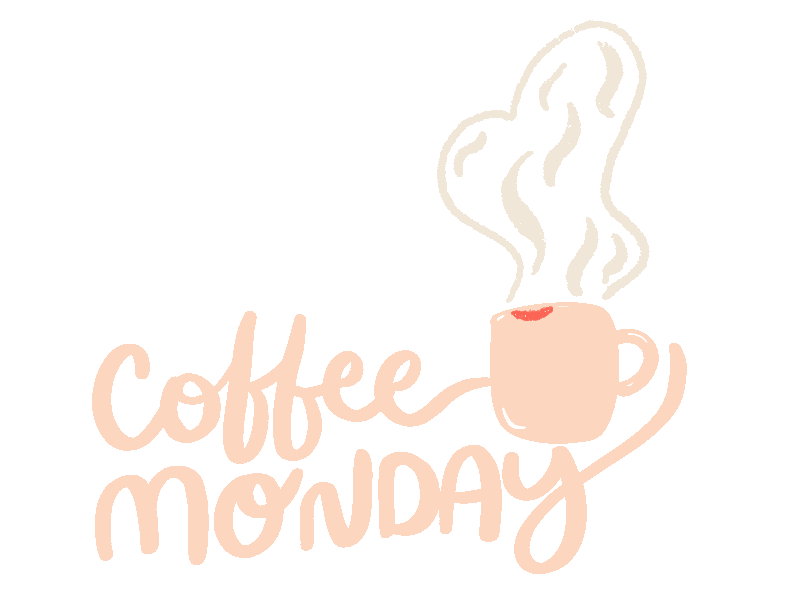 Coffee Monday Sticker by RBillustrationStudio for iOS & Android | GIPHY
