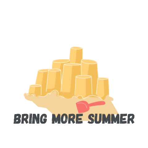 Sand Castle Summer Sticker by Vichy Greece for iOS & Android | GIPHY