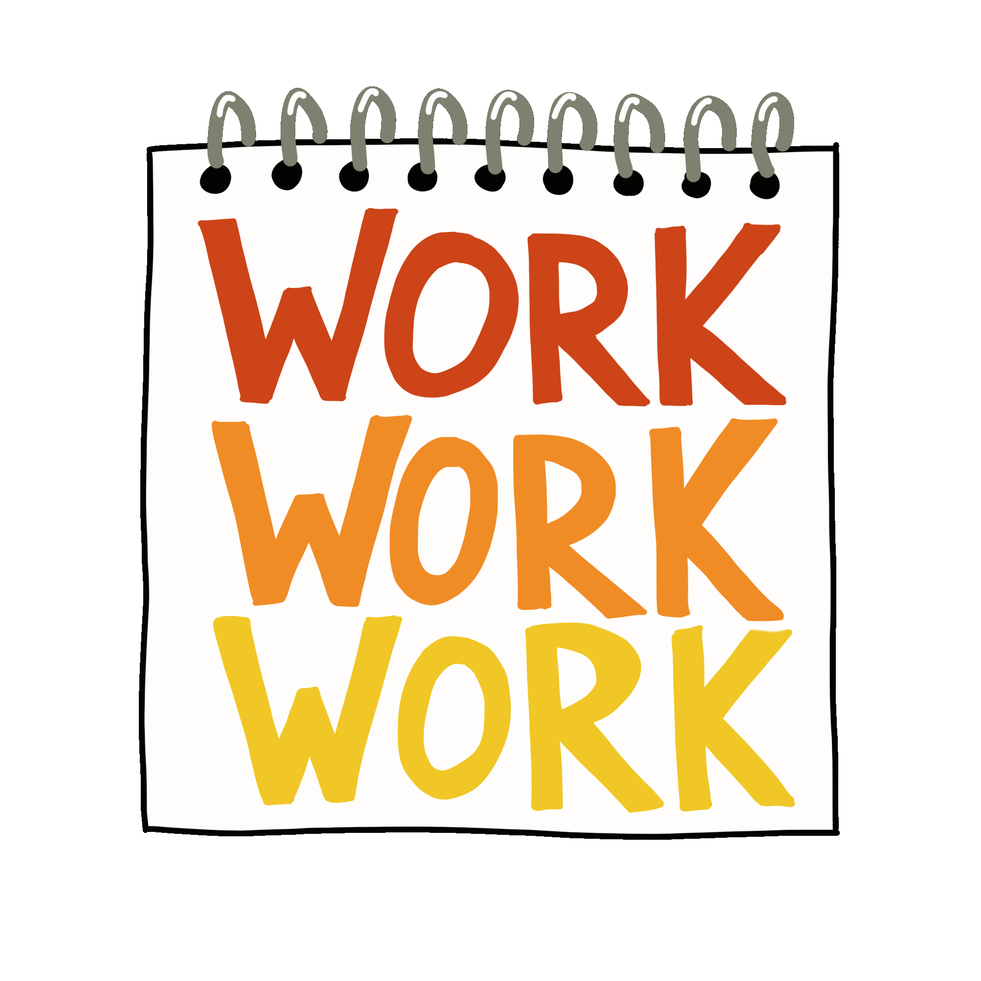 Hard Work Sticker by Daniela Nachtigall for iOS & Android | GIPHY