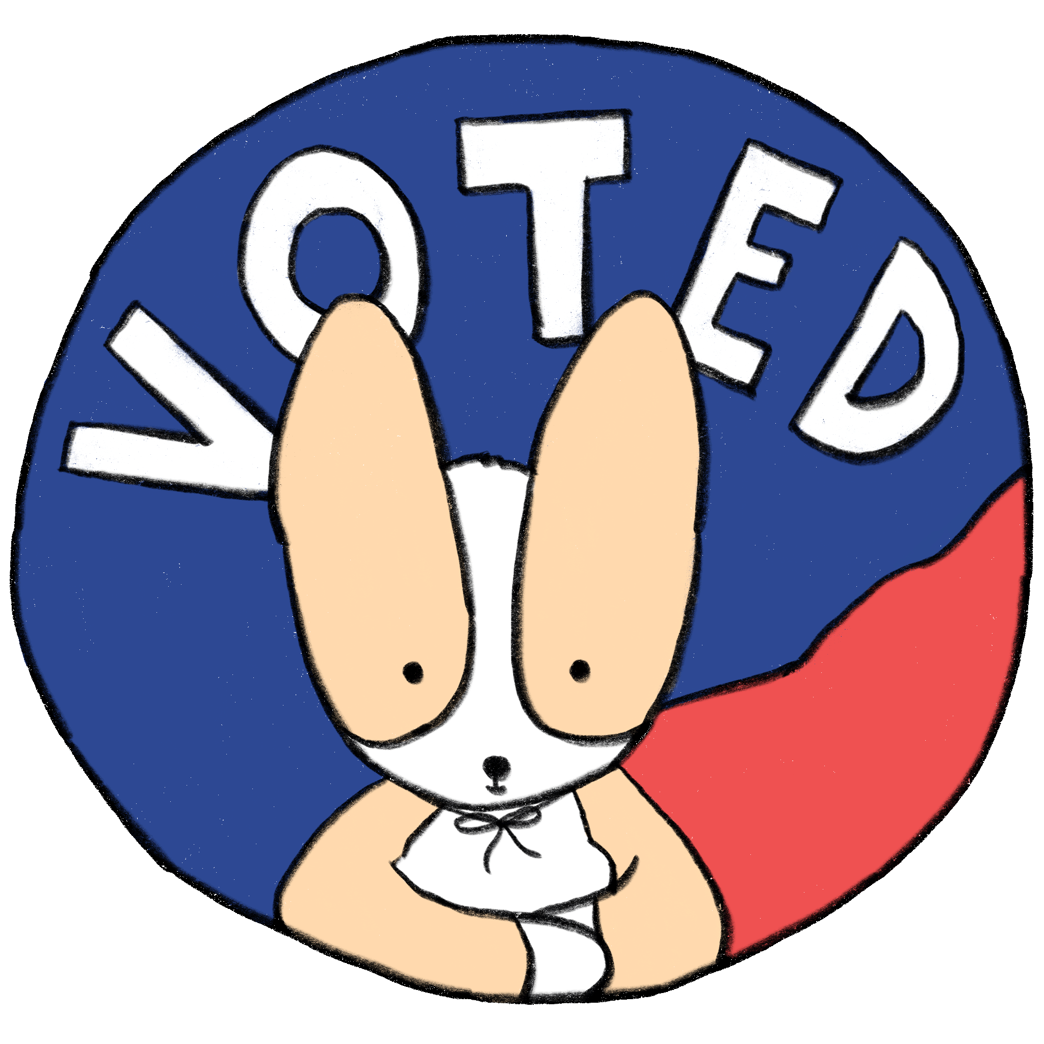 Dog Vote Sticker by Tiffbits for iOS & Android | GIPHY