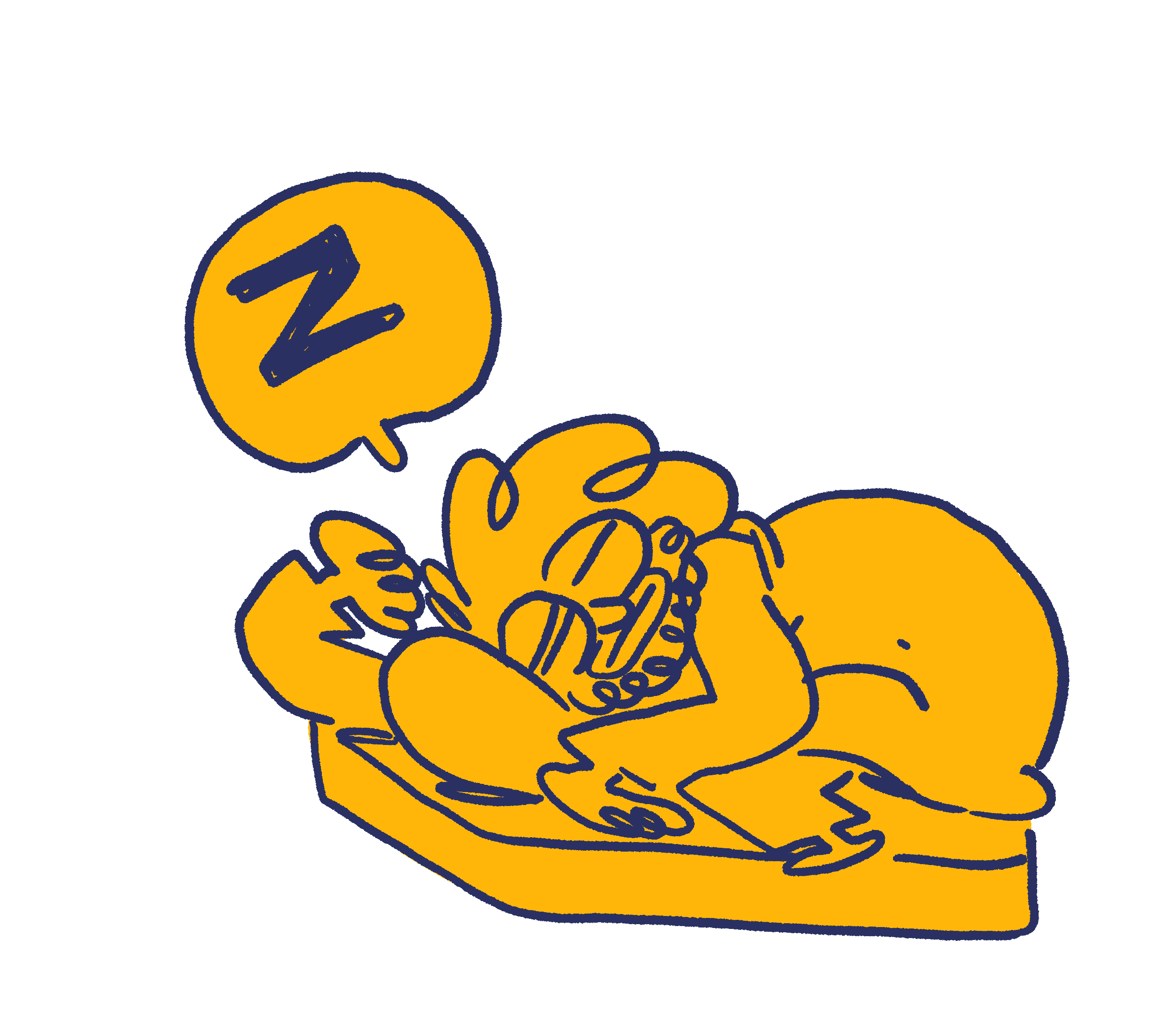Sleep Nap Sticker by Guarnaboy for iOS & Android | GIPHY