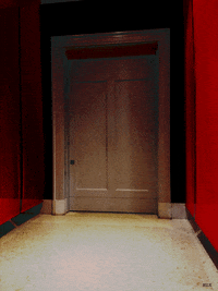 Scary Door Opening Gif