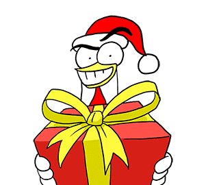 Christmas Chicken GIF by happydog - Find & Share on GIPHY
