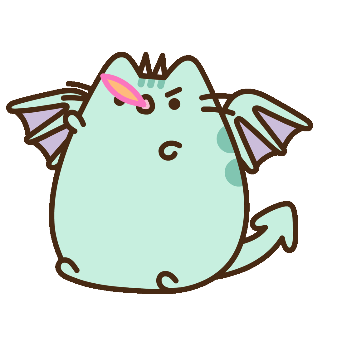 Slay Dragonsheen Sticker by Pusheen for iOS & Android | GIPHY