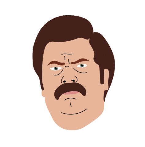 Ron Swanson Mustache Gif