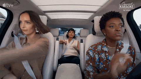 Happy Carpool Karaoke GIF by Apple TV+ - Find & Share on GIPHY