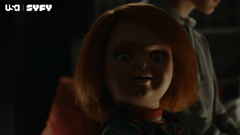 Chucky GIF by SYFY - Find & Share on GIPHY