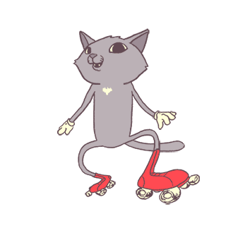 Lets Go Cat Sticker by Eric Foster for iOS & Android | GIPHY