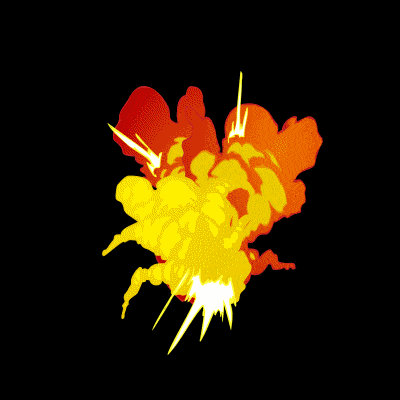 Cartoon Explosion Animated Gif