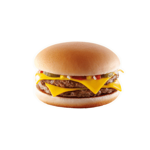 Double Cheeseburger Burger Sticker by McDonald's Belgium for iOS ...