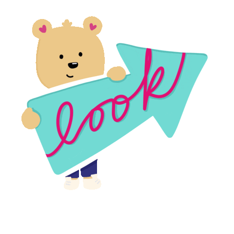Look Arrow Sticker for iOS & Android | GIPHY