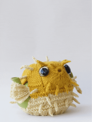 Puffer Fish GIF by TeaCosyFolk - Find & Share on GIPHY