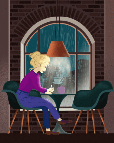 Rainy Day Coffee GIF - Find & Share on GIPHY