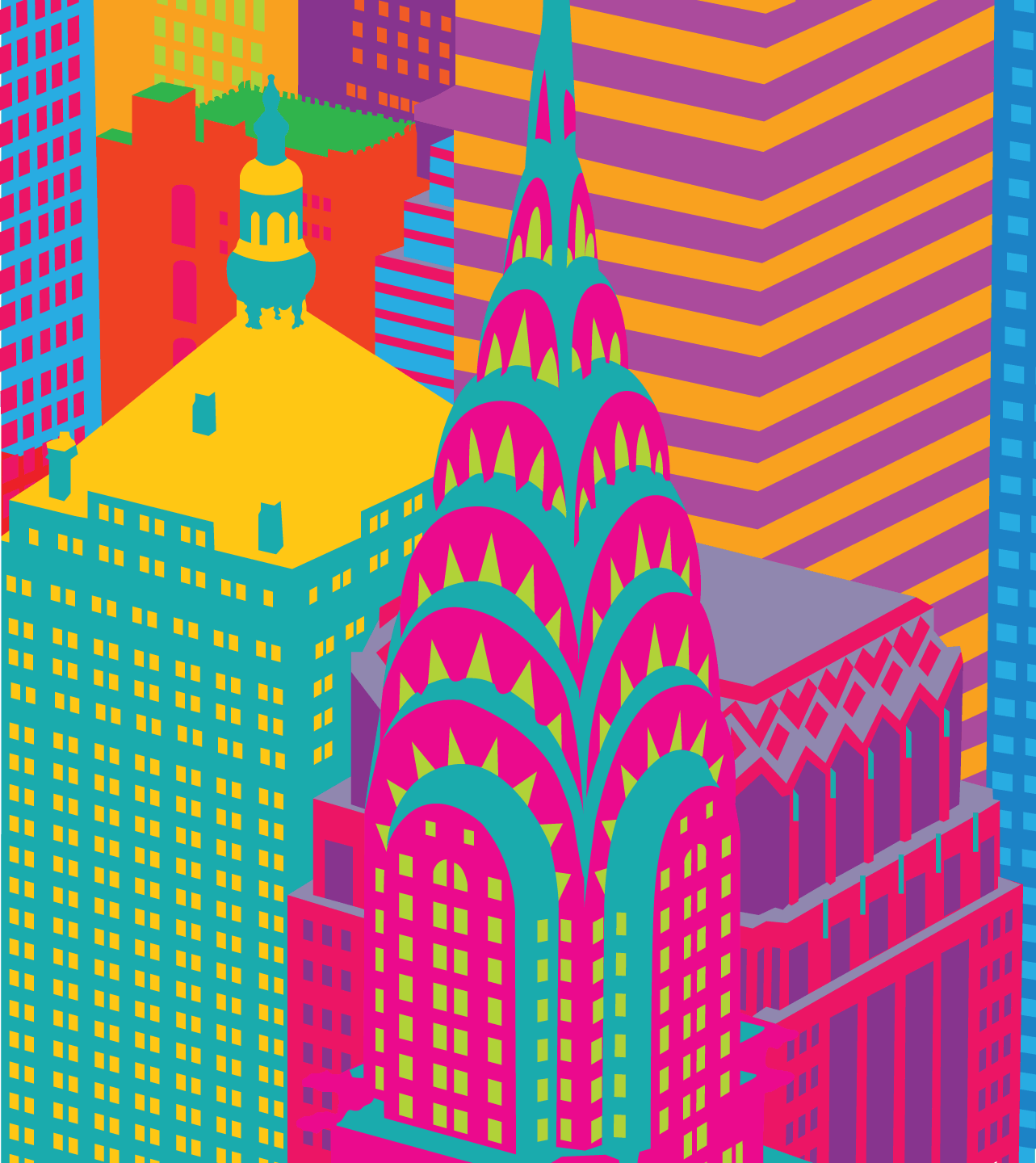Chrysler Building Art GIF by Yoni - Find & Share on GIPHY