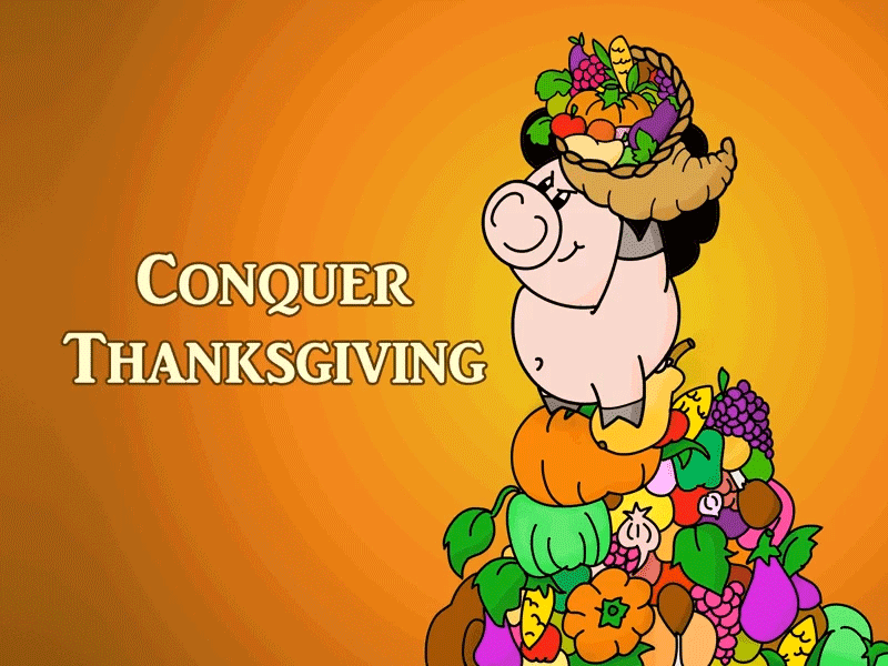 Thanksgiving GIF by Afro Pig - Find & Share on GIPHY