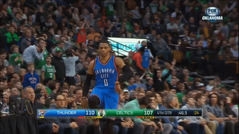 Russell Westbrook Dancing GIF by ESPN - Find & Share on GIPHY
