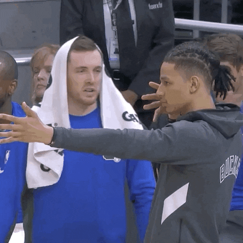 Fiserv Forum Reaction GIF by Milwaukee Bucks - Find & Share on GIPHY