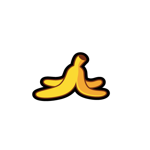 Banana Peel Sticker by ThinkBIT for iOS & Android | GIPHY
