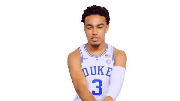 College Basketball Tre Jones Sticker by Duke Men's Basketball for iOS ...
